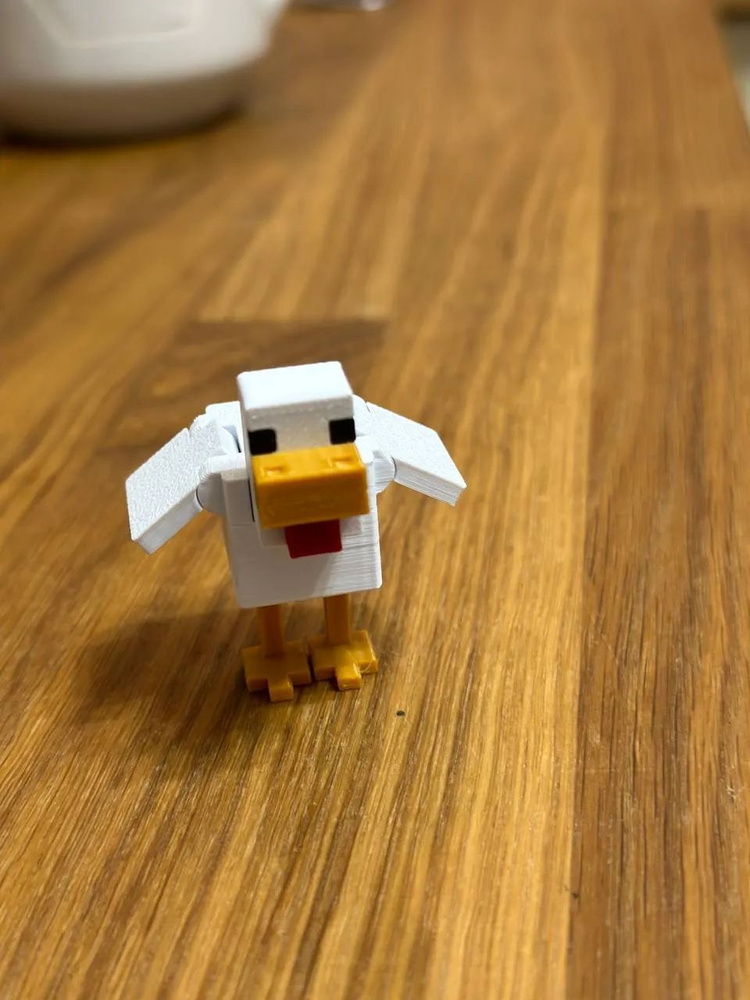 Mojang & Minecraft,Minecraft Chicken Desktop Ornament, MC Game Figure ...