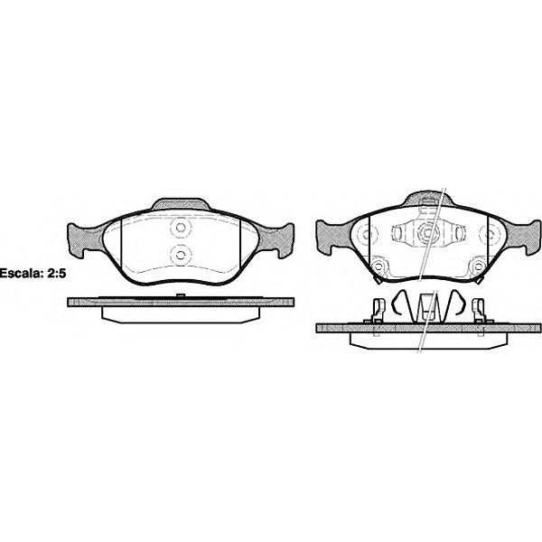 REMSA 076612 (044650D050 / 04465YZZDS / 44650D050) колодки дисковые п ...
