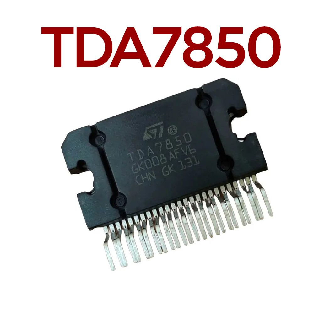 Микросхема УНЧ TDA7850; 4 канала по 80Вт; корпус Flexiwatt25 - купить с ...