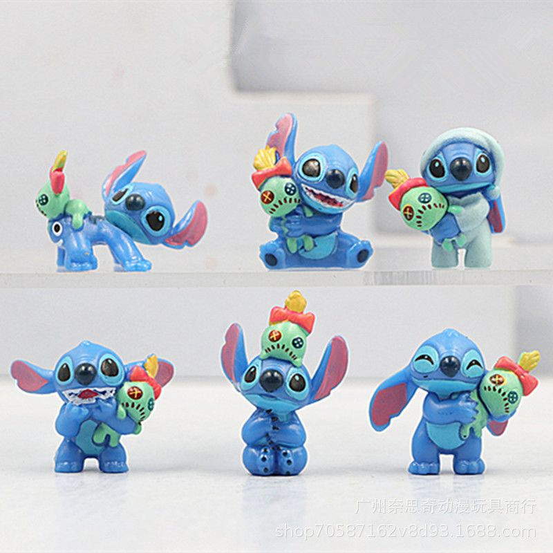 аниме фигурки Набор фигурок Лило и Стич игрушки для детей / Lilo and ...