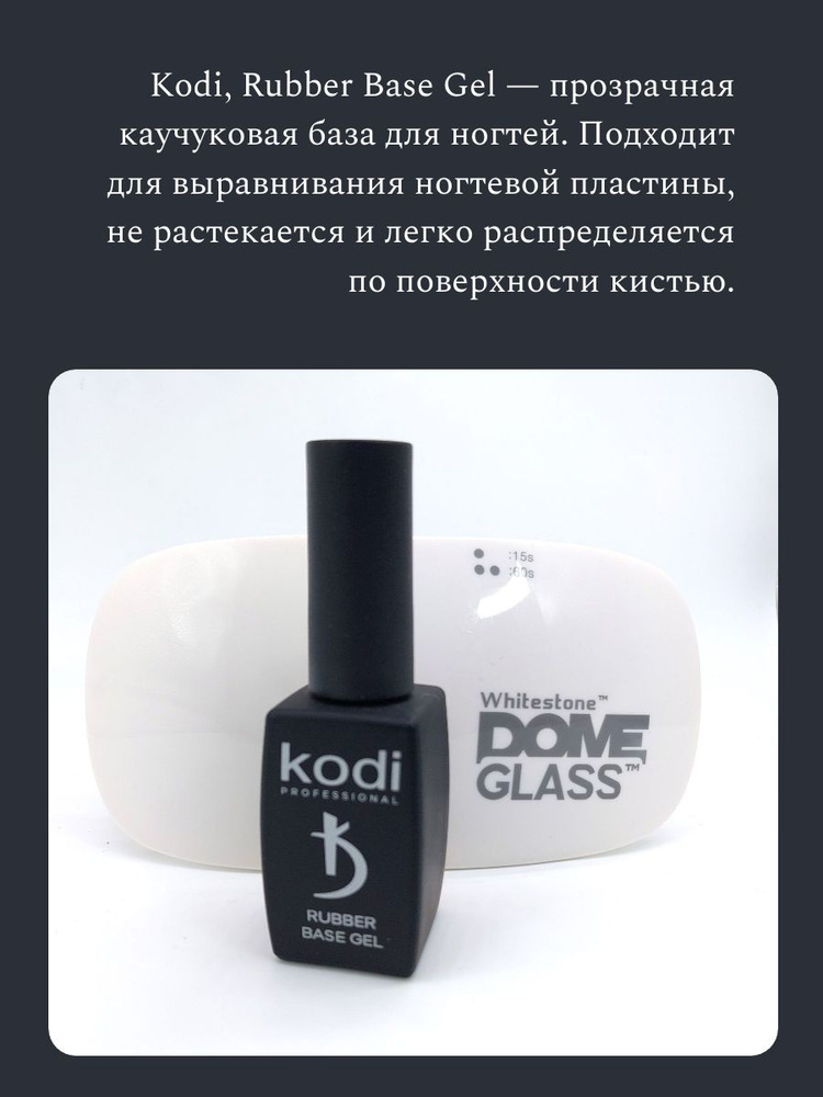 Каучуковая основа (База) Коди для гель-лака "Rubber Base Gel" - купить ...