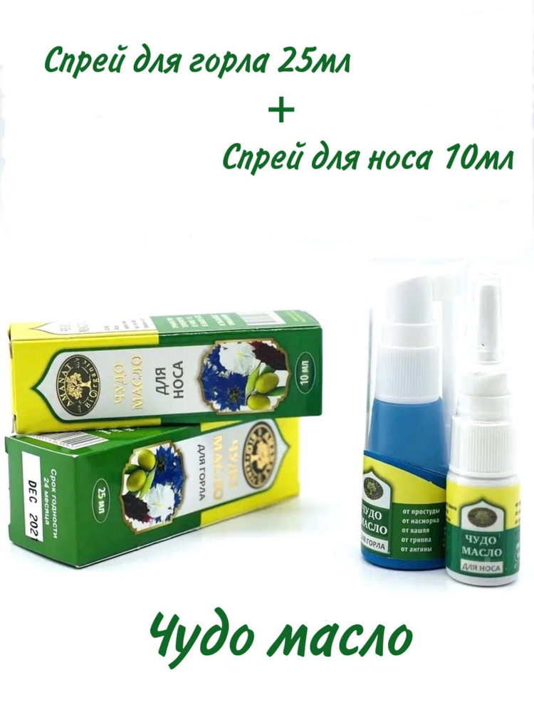 Профилактическое средство . Чудо масло спрей для носа и спрей для горла ...