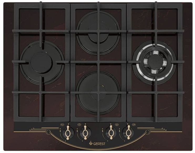 Варочная панель, варочная панель газовая GEFEST 2231-01 Р55, 7,7 кВт, газ-контроль ...