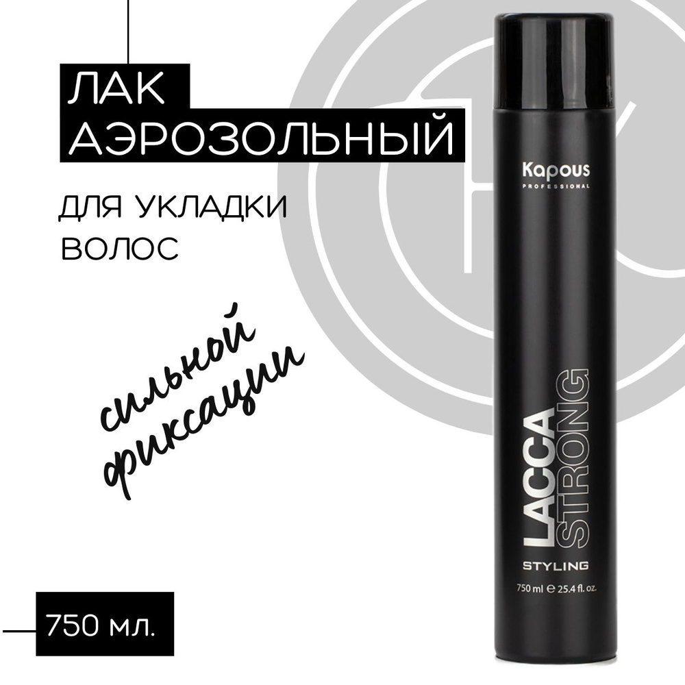Лак аэрозольный сильной фиксации, 750мл - купить с доставкой по ...