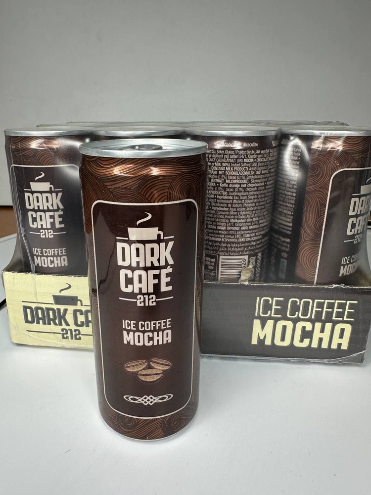 Холодный Кофейный напиток Dark Cafe Ice Coffee Mocha 250 мл*12шт - купить с доставкой по ...