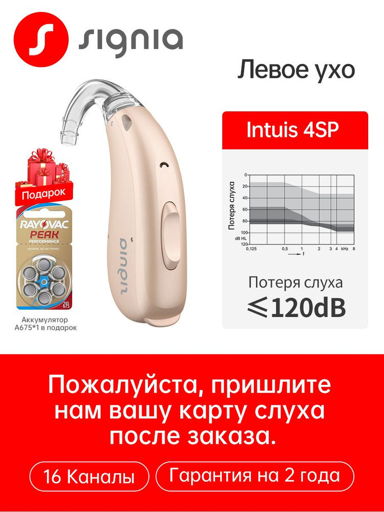 Signia Intuis 4.0 M / P / SP 16-канальный слуховой аппарат для глухих ...