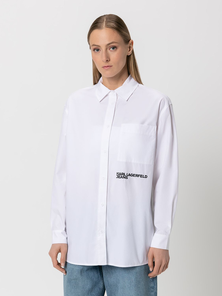 Блузка Karl Lagerfeld Jeans купить на OZON по низкой цене (1353096676)