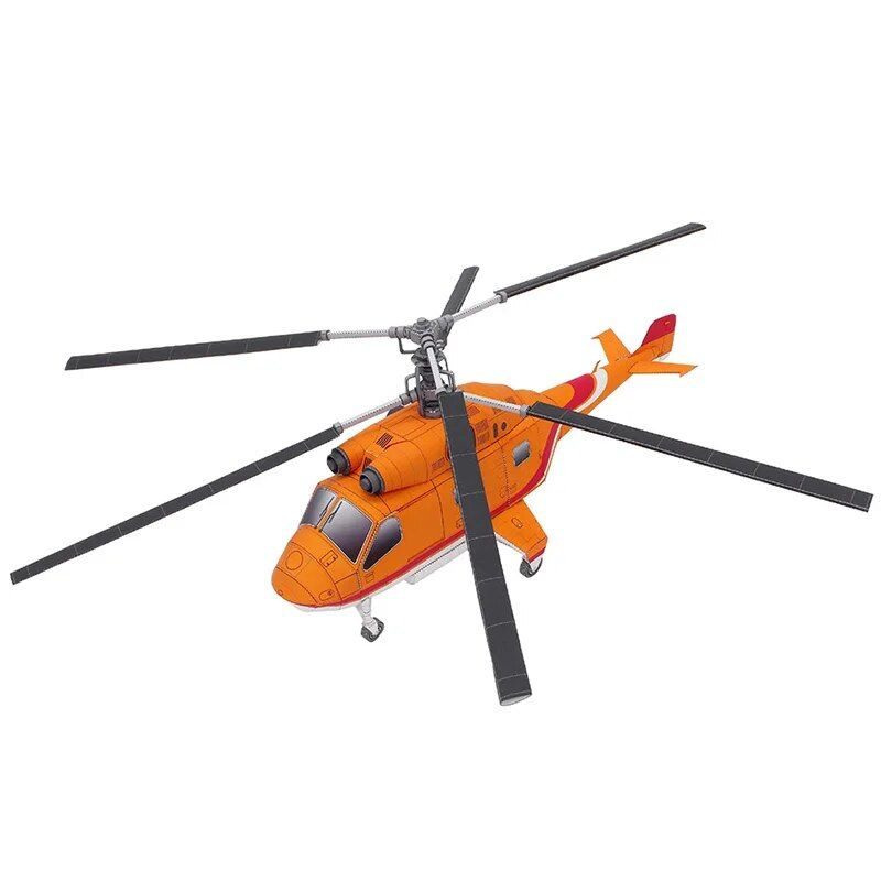 Двухвинтовой вертолет-летательный аппарат, 3D бумажная модель ...