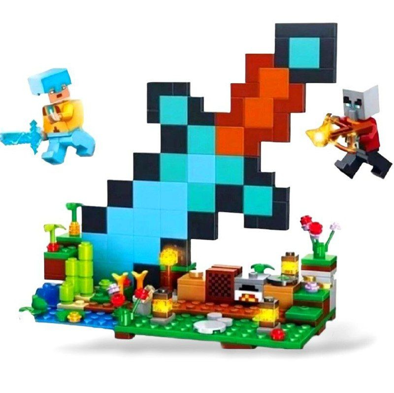 Конструктор Майнкрафт "Застава" Детали:312 Фигурки:2 Набор Minecraft ...