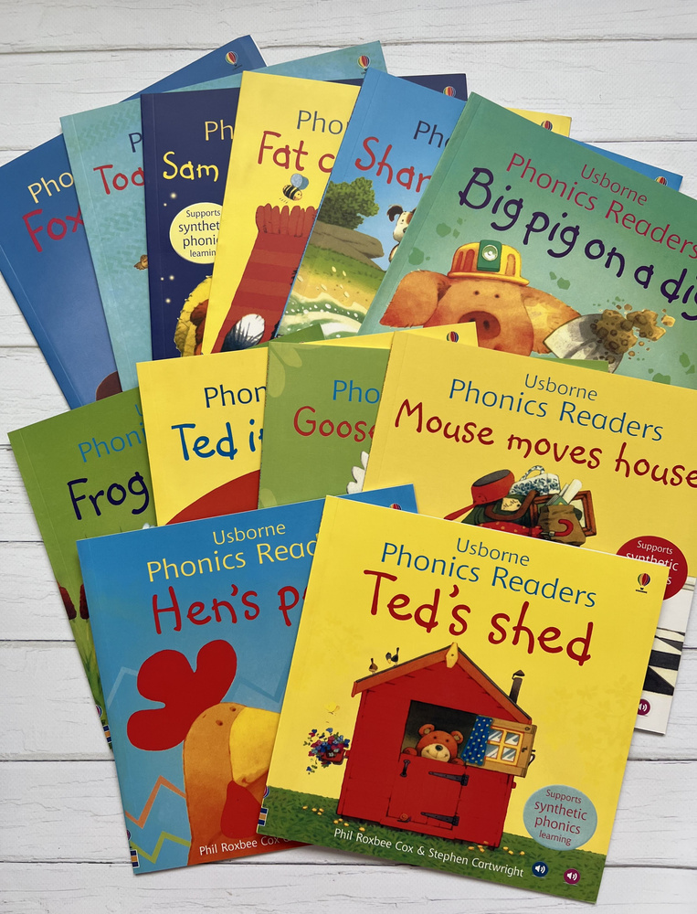 Usborne Phonics Readers 12 книг для чтения детям Английский язык купить ...
