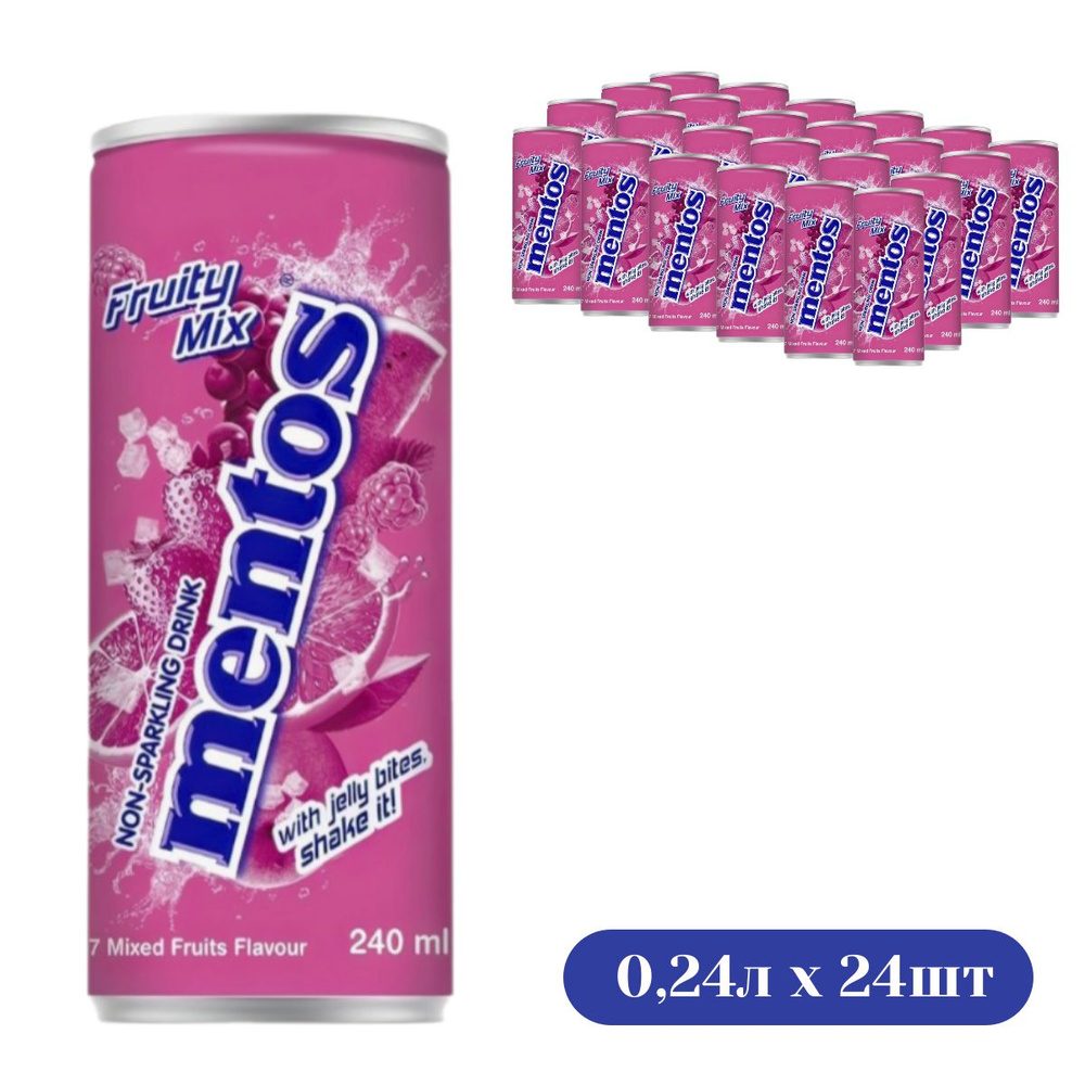 Mentos 0,24л.*24шт. Fruity Mix Ментос - купить с доставкой по выгодным ...