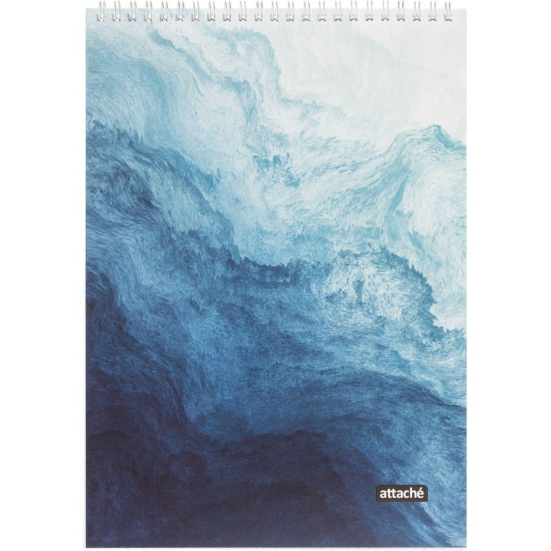 Attache Блокнот,Текстуры природы, А4, в клетку, 80 листов, Вода купить на OZON по низкой цене ...