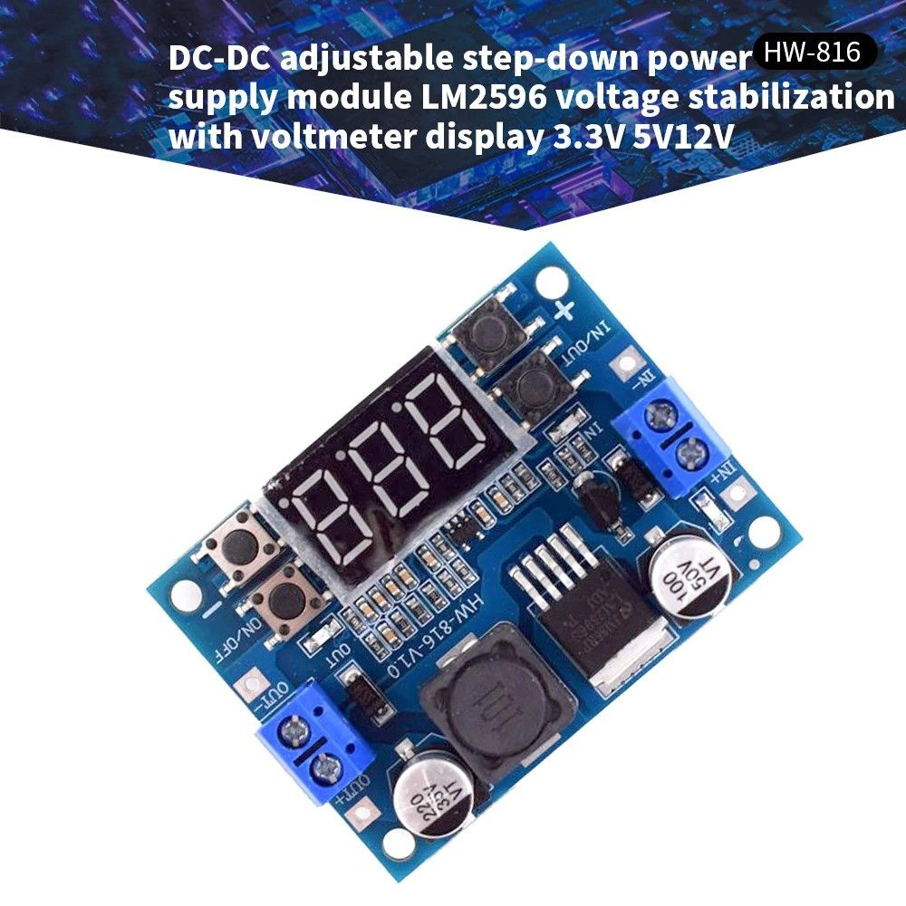 LM2596 3A Модуль снижения напряжения с ЧПУ DC-DC преобразователь ...