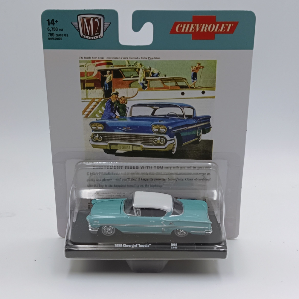 Машинка 1/64 M2 machine Car model toy 1958 Chevrolet Impala A купить на ...