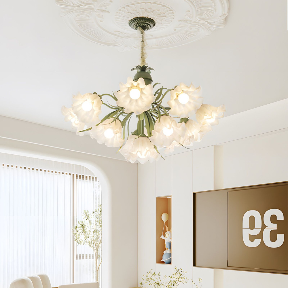 Люстра потолочнаяЦветочная потолочная люстра LED, E27 - купить по ...