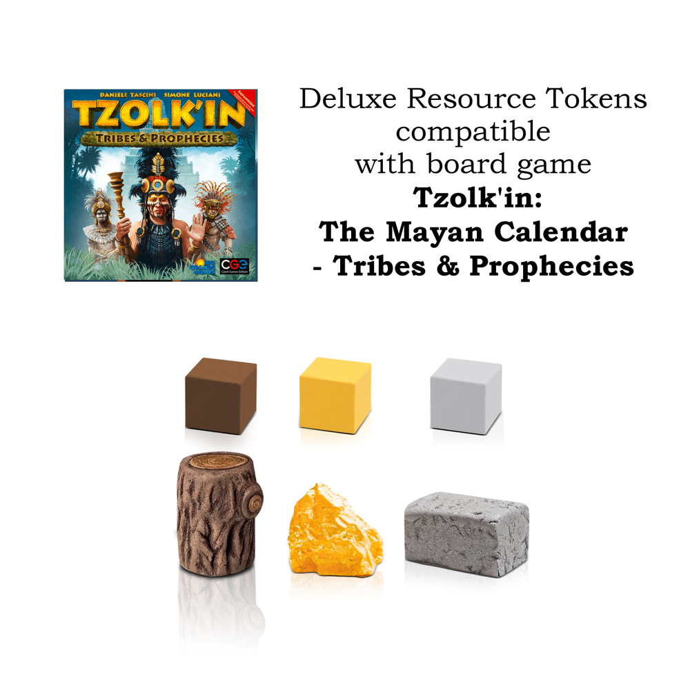 Набор реалистичных ресурсов совместимый с Tzolk'in: The Mayan Calendar - Tribes & Prophecies ...