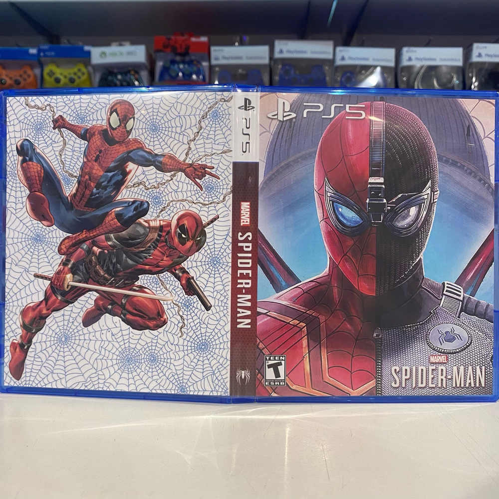 Игра "Spider Man / Человек паук" PS5 - Кастомная обложка для диска ...