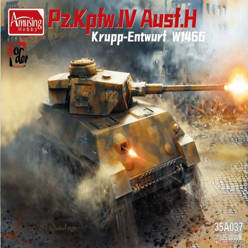 Amusing Hobby 1/35 35A037 krupp ent-wurf w1466 Модель танка купить на ...