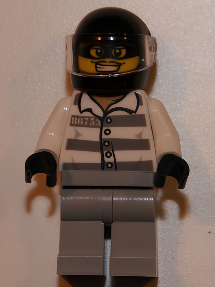 Минифигурка Lego Police - Jail Prisoner 86753 Prison Stripes cty0751 U ...