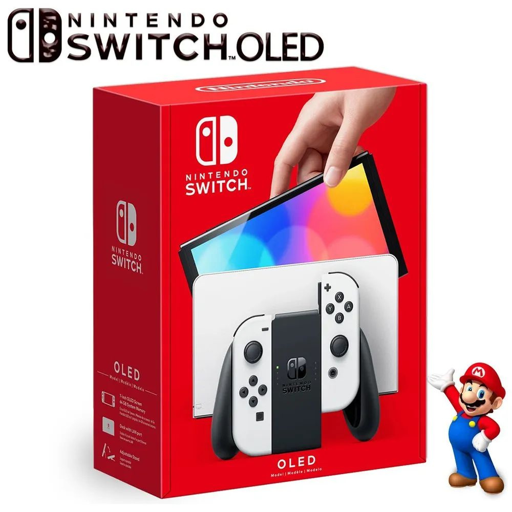 Консоль Nintendo Switch Oled, 512 ГБ, японское издание, белый купить c доставкой на OZON по ...