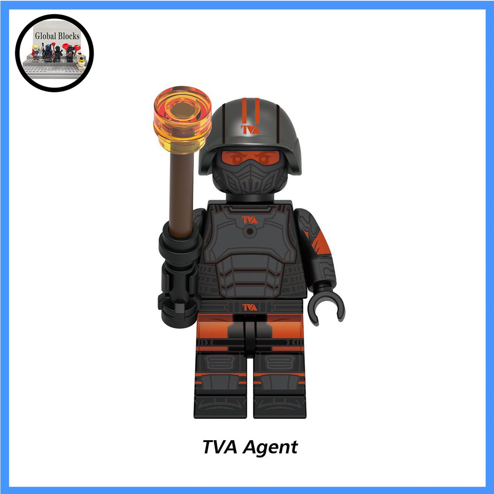 фигурки конструктор минифигурки (совместим с лего),TVA Agent 4.5см-H593 ...