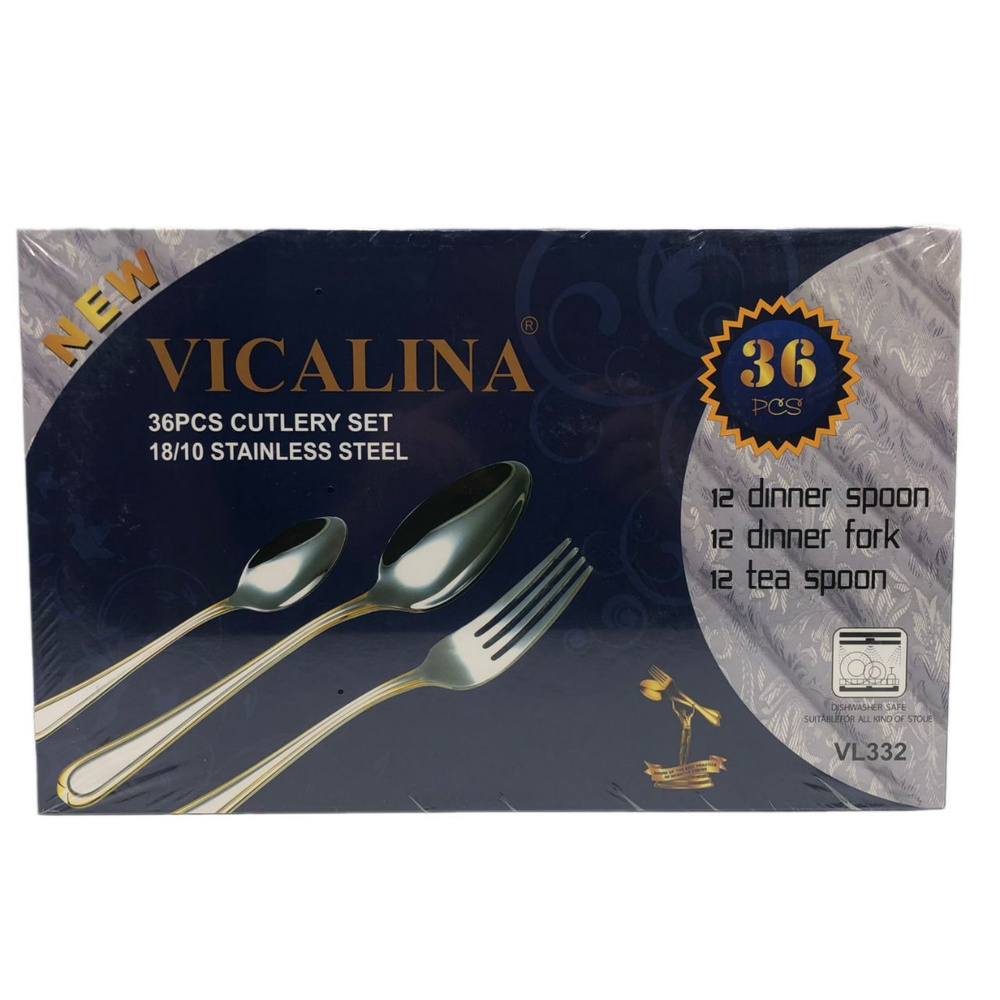 vicalina Набор столовых приборов 36 предм. серебристый купить на OZON ...