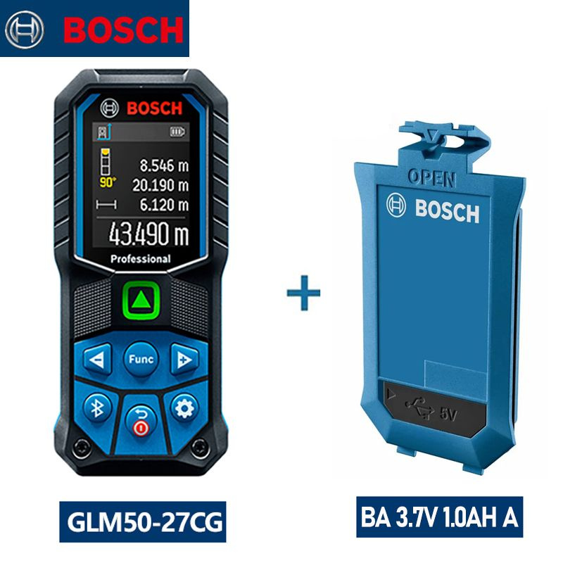 Bosch GLM 50-27 CG+3.7V1.0AH Дальномер, 50 м ,1.5 м купить на OZON по низкой цене (2461384019)