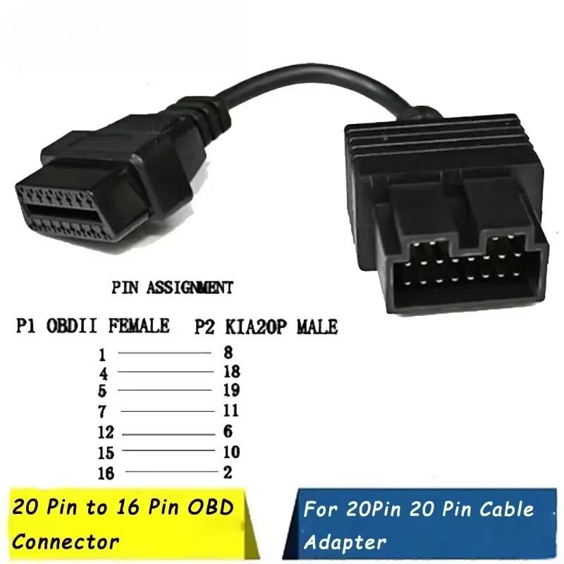 Конвертер адаптер переходник автомобильный диагностический 20 Pin - OBD ...