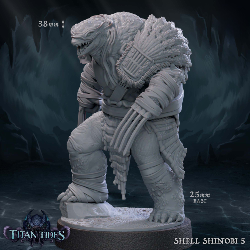 Миниатюра для ДнД "Ракушечный синоби / Shell Shinobi v5" 1 шт ...