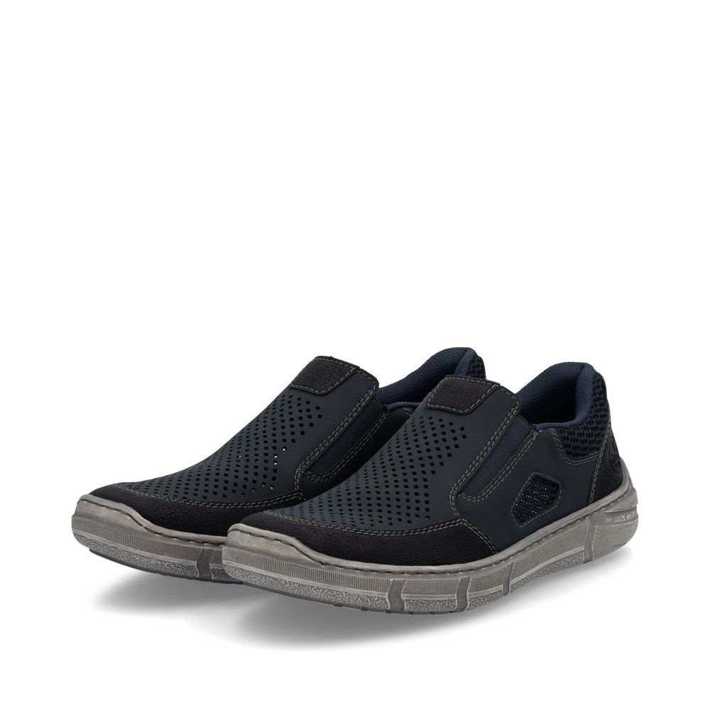 Полуботинки Мужской Rieker синий, размер 41 Лето G Без застёжки Швейцария купить c доставкой на ...