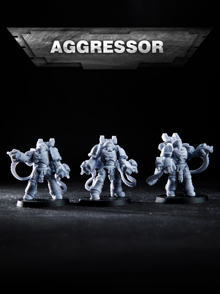 Aggressor Squad Space marines Агрессоры миниатюры для настольной игры ...