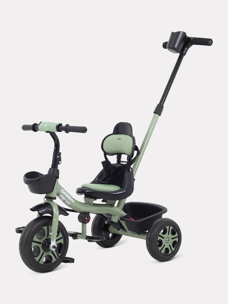 Велосипед детский трехколесный с родительской ручкой Rant basic Dandy RB252, Green купить на ...