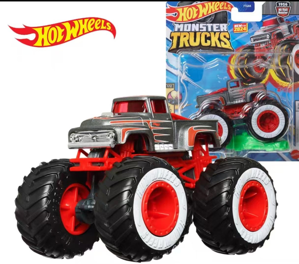 Машинка Mattel Hot Wheels Monster Trucks (Монстр трак) 2024 FYJ44 1956 HI-TAIL HAULER купить на ...