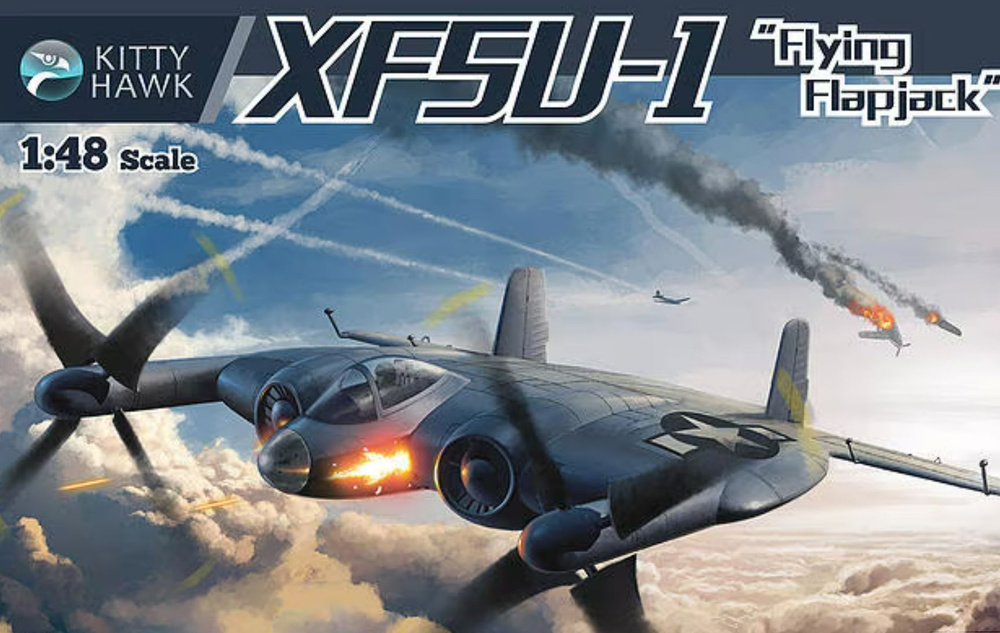 KittyHawk 80135 1/48 XF5U-1 "Flying Flapjack" Модель сборки самолёта ...