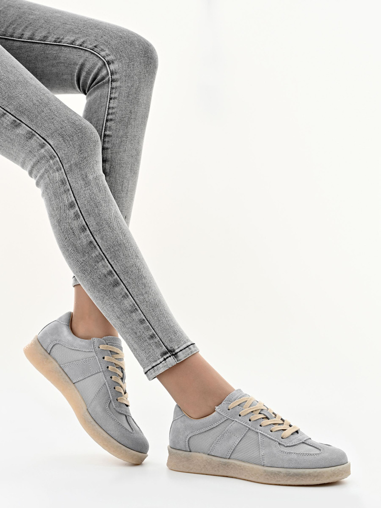 Кеды Женский Tervolina Натуральная кожа Спортивная ходьба, размер 36 F На любой сезон Шнурки ...