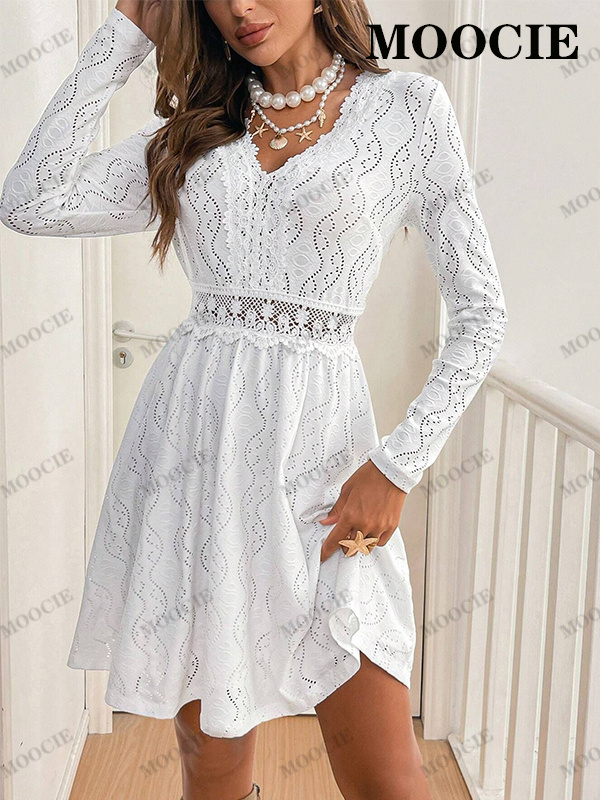 Платье Женский MOOCIE белый шоколад Повседневный Хлопок, Лавсан, размер 50 купить c доставкой на ...