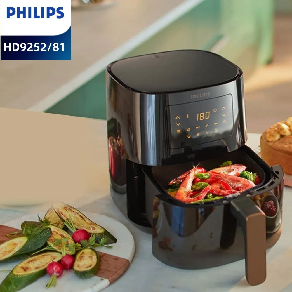 Philips Аэрогриль HD9252/81, черный купить на OZON по низкой цене ...