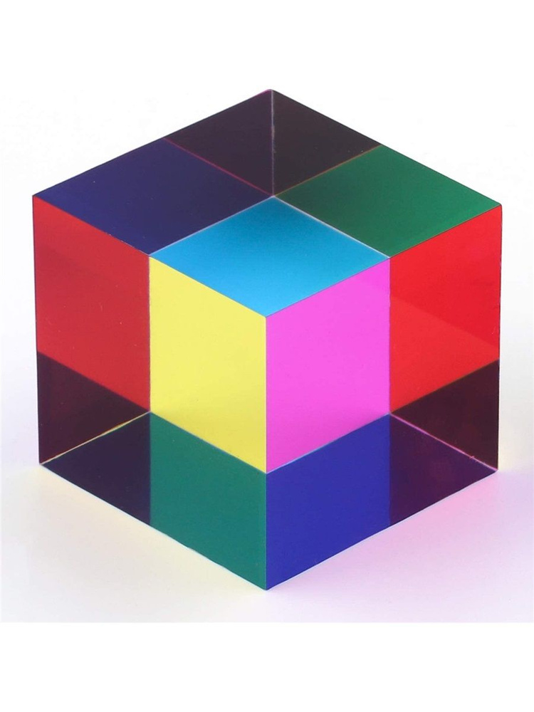 ZhuoChiMall CMY MIXING Color Cube, 50 мм красочный акриловый Cmycube ...