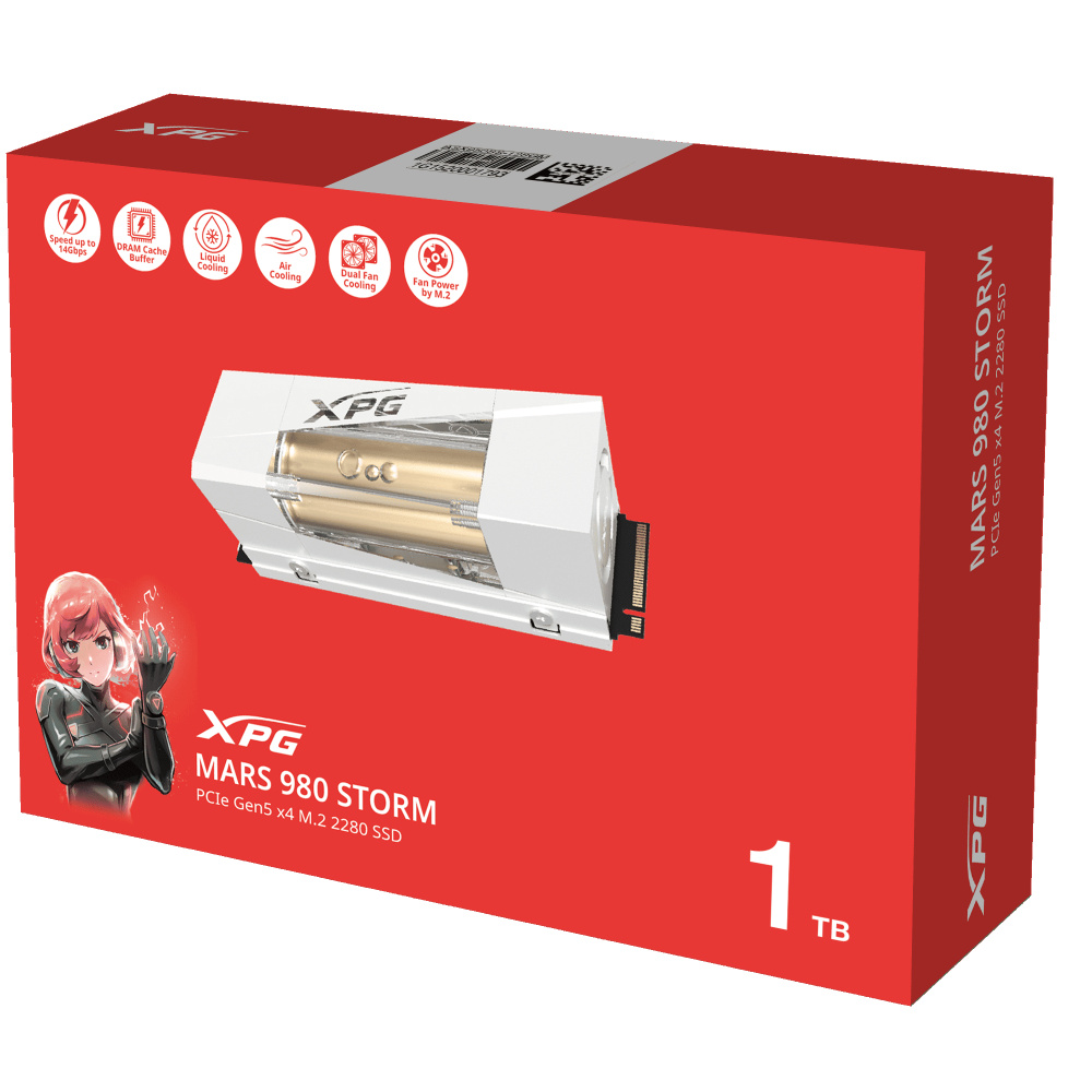 1 ТБ Внутренний SSD-диск ADATA 3D NAND 2280 XPG MARS 980 STORM (SMAR ...
