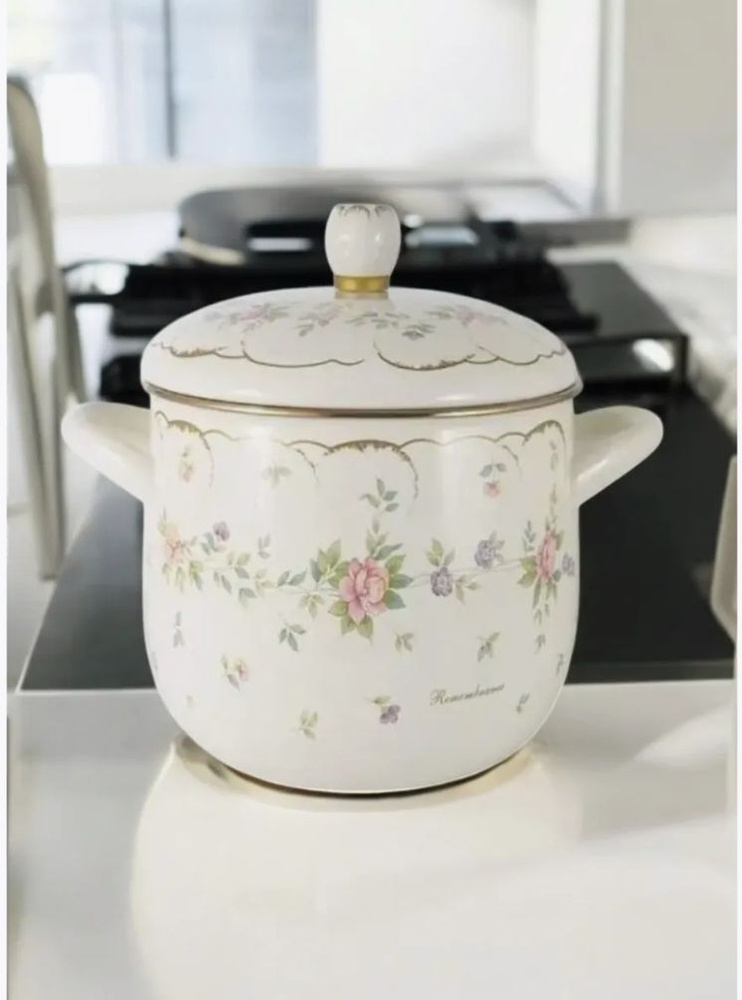 Ejiry Кастрюля ejiry, Эмалированная сталь, 3,8 л купить на OZON по низкой цене (2288673915)