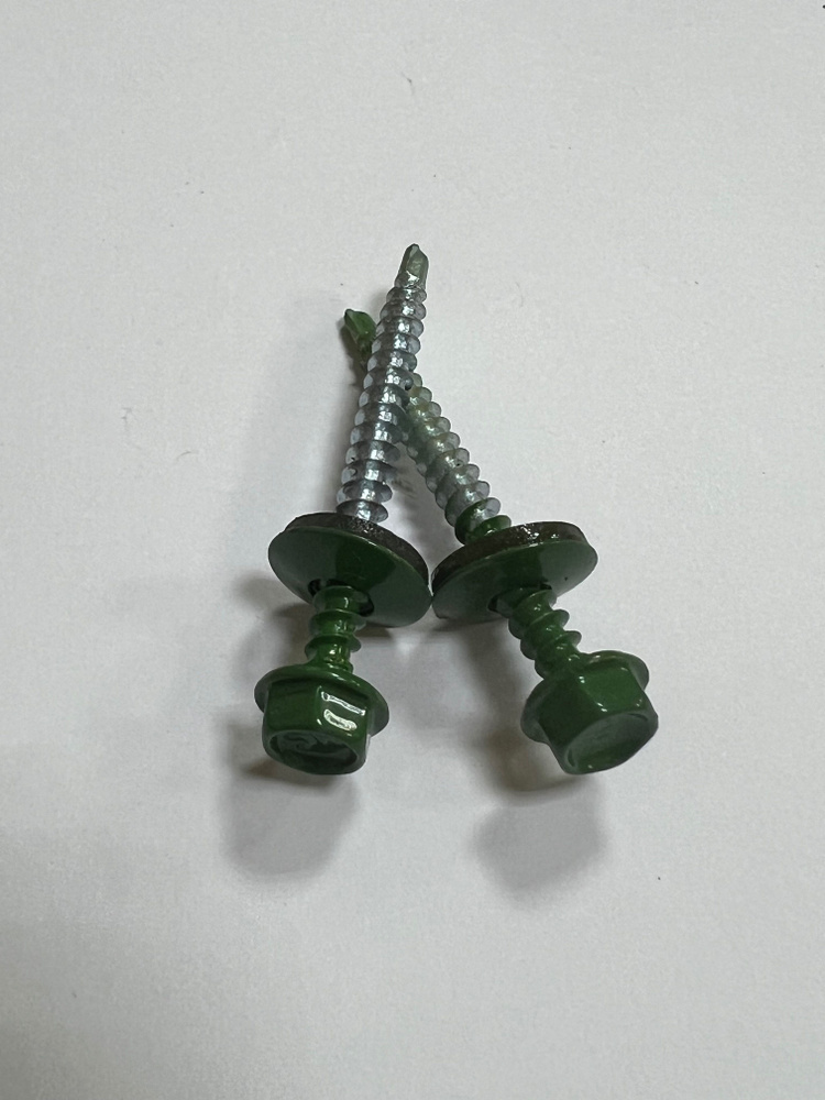 Саморез кровельный 4,8*50 (51) мм RAL-6002 лиственно-зелёный (50 шт ...