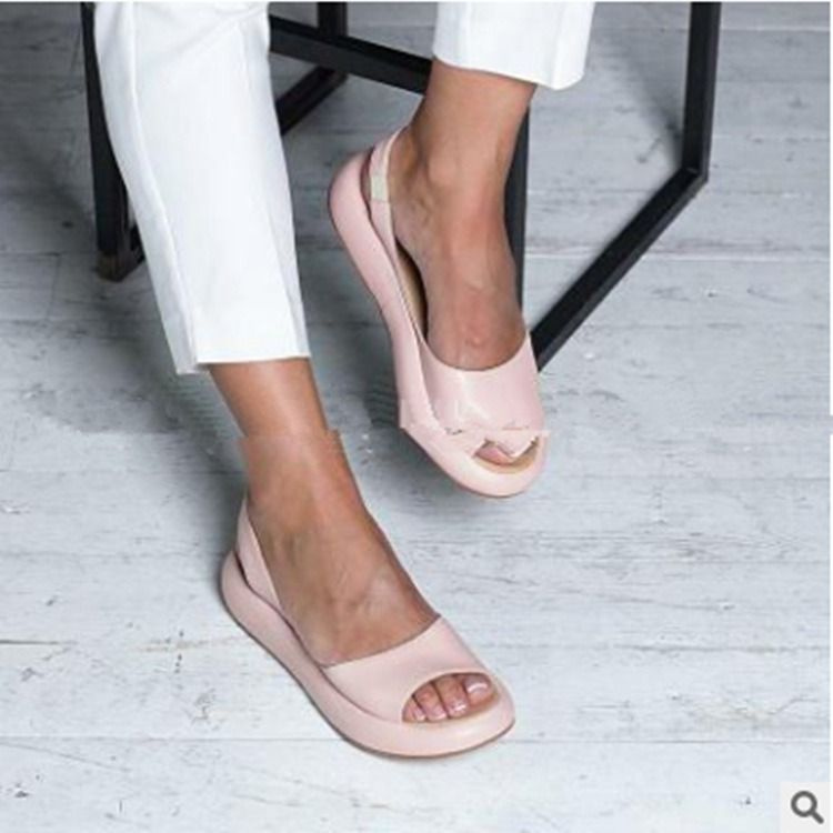 Босоножки Женский SYJYW Платформа Искусственная кожа, размер 36 Лето Молния купить c доставкой ...