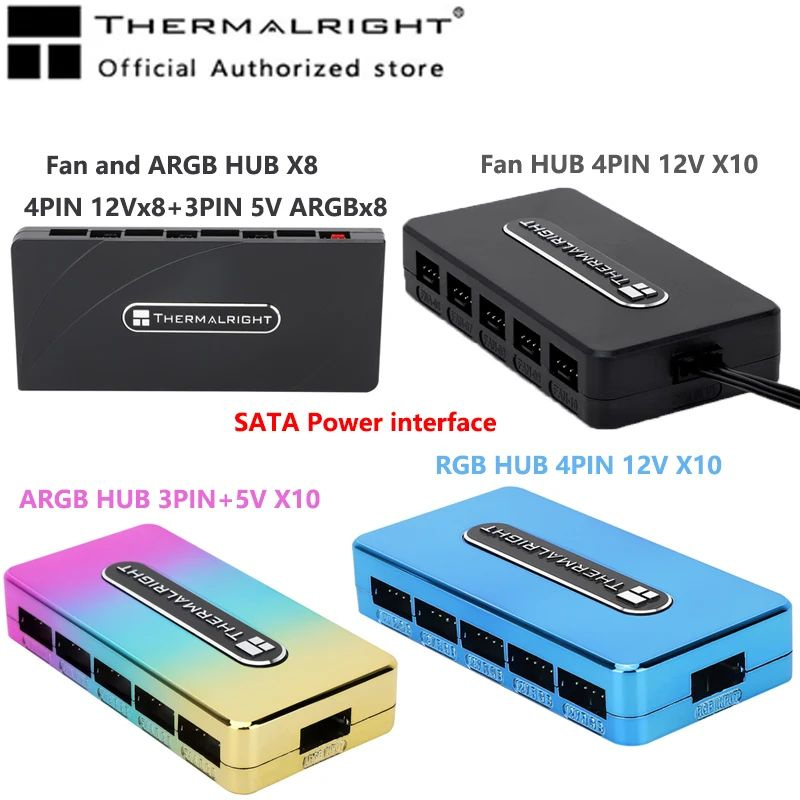 Thermalright FAN/RGB/ARGB-HUB-Controller REV.A SYNC Концентратор вентилятора hub lighting RGB ...