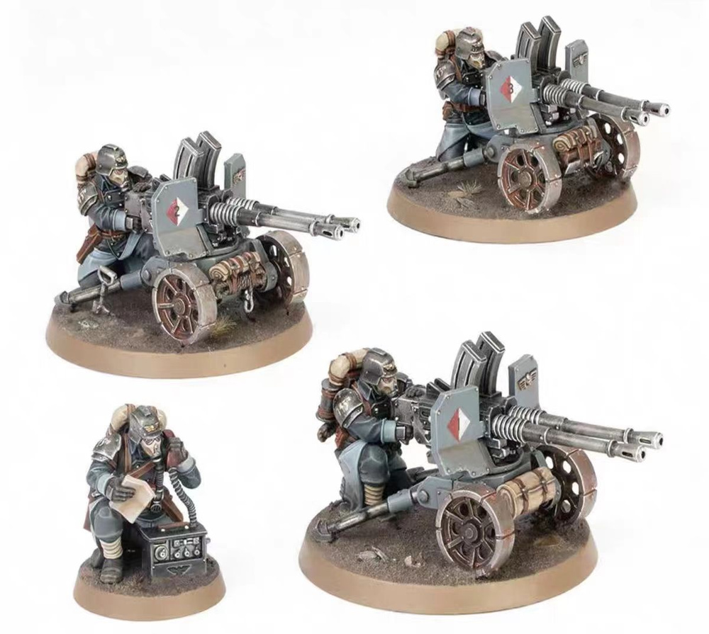 Krieg Heavy Weapons Squad DKK / Вархаммер 40к смола / Warhammer 40000 ...