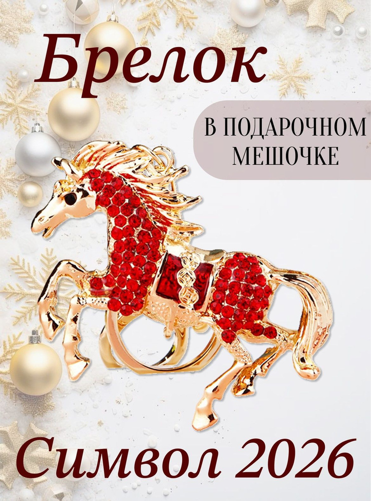 Брелок Лошадь Символ 2026 года купить на OZON по низкой цене (2664857434)
