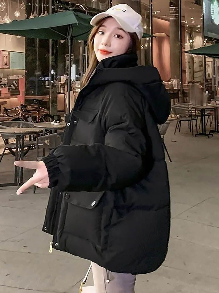 Куртка Женский SYJWY Бахрома черный пиджачный Полиэстер, размер 42 Длинный Зима облегающий ...