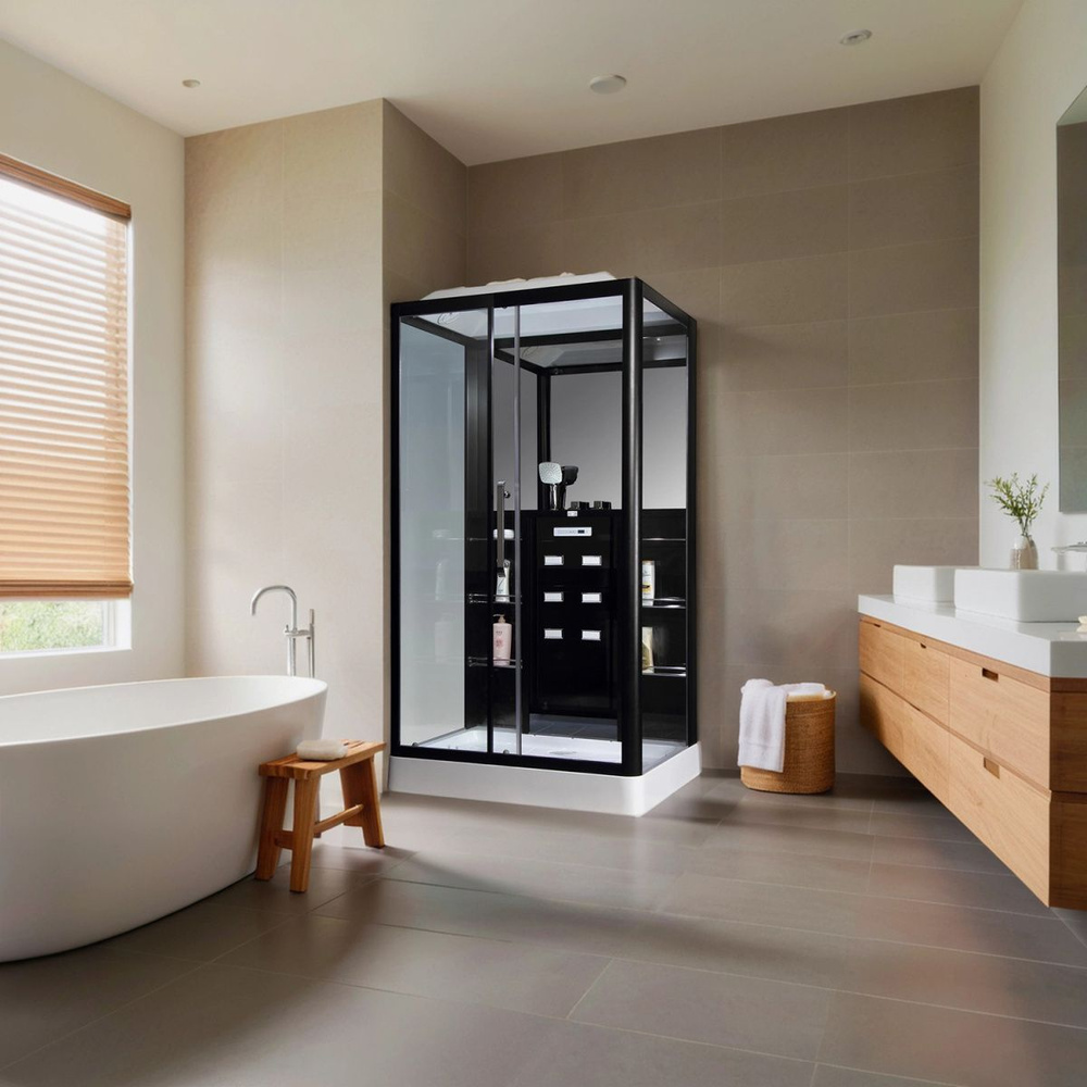 Душевая кабина с низким поддоном CS 129 3A L 90*150*235 левосторонняя ...