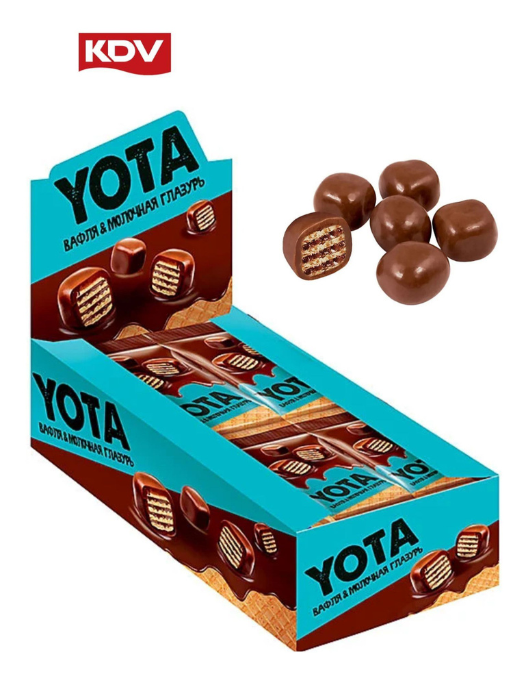 Yota , драже вафля в молочно-шоколадной глазури, 40 г (упаковка 16 шт) купить на OZON по низкой ...