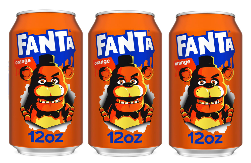 Газированный напиток Fanta Five nights at Freddy's fanta soda, 3 шт по ...