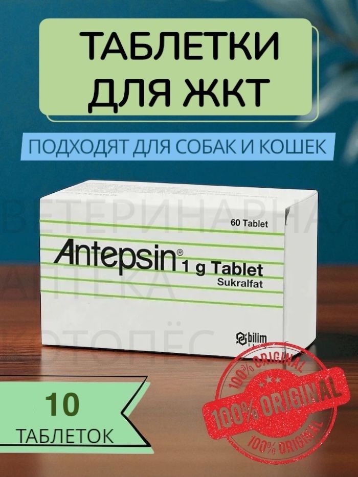 Антепсин (antepsin) для ЖКТ у собак и кошек купить на OZON по низкой ...